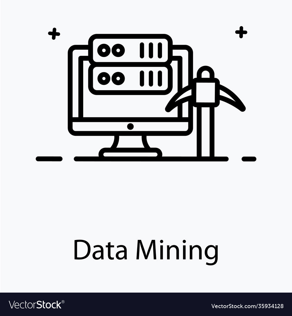 Data mining Royalty Free Vector Image - VectorStock