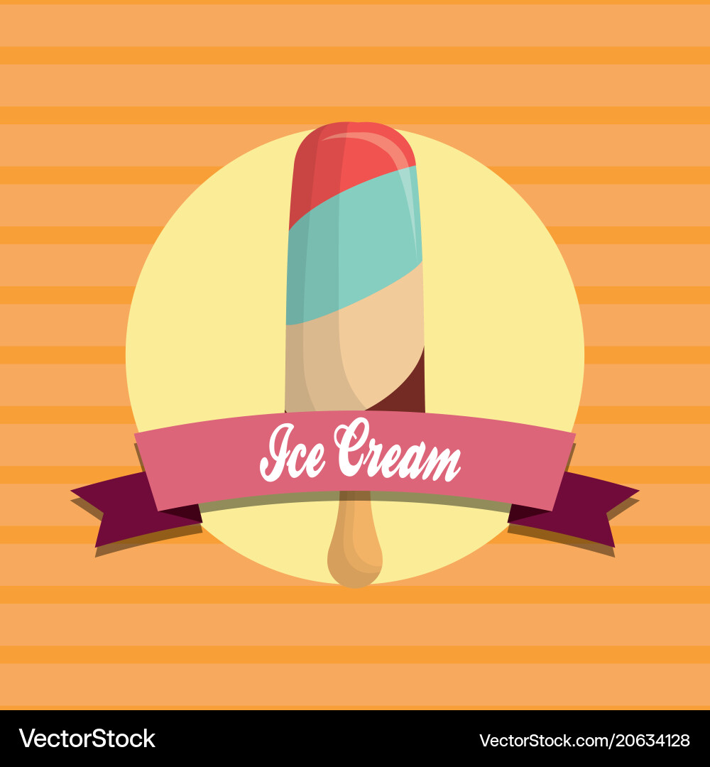 Ice cream design Royalty Free Vector Image - VectorStock