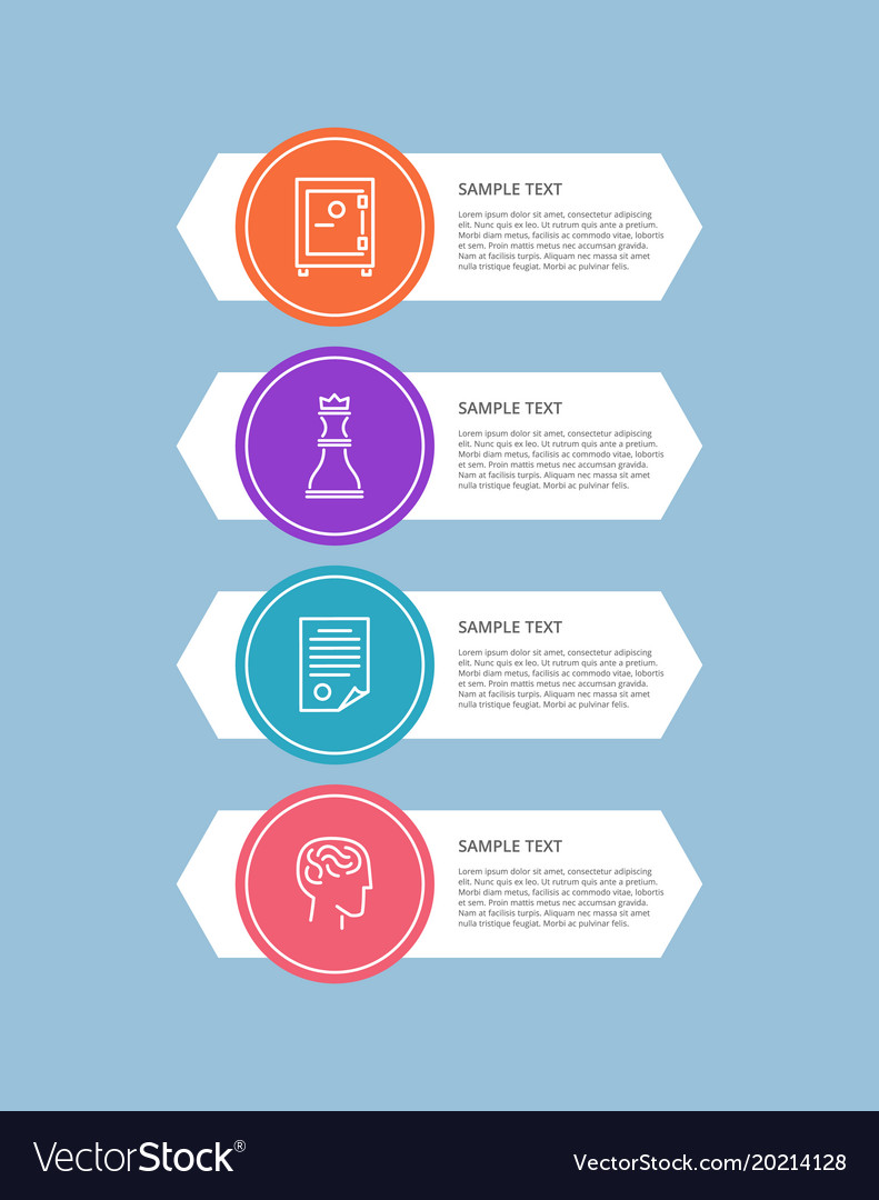 Infographic elements blue Royalty Free Vector Image