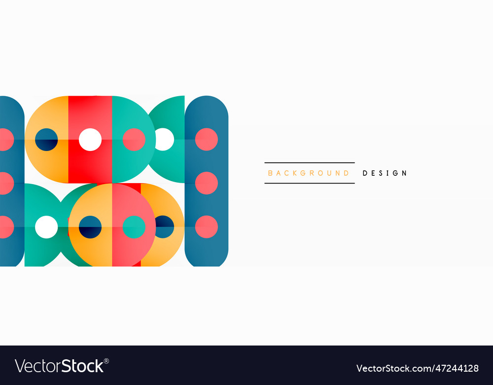 Simple circles and round elements pattern Vector Image