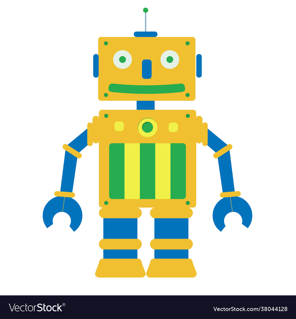 Toy robot Royalty Free Vector Image - VectorStock