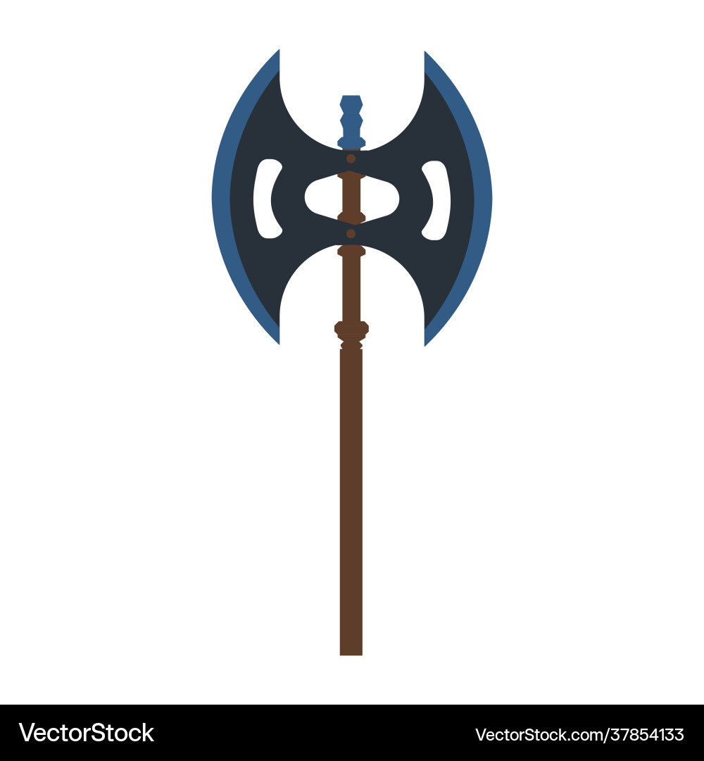 Axe tool wood weapon symbol icon heavy axe blade Vector Image