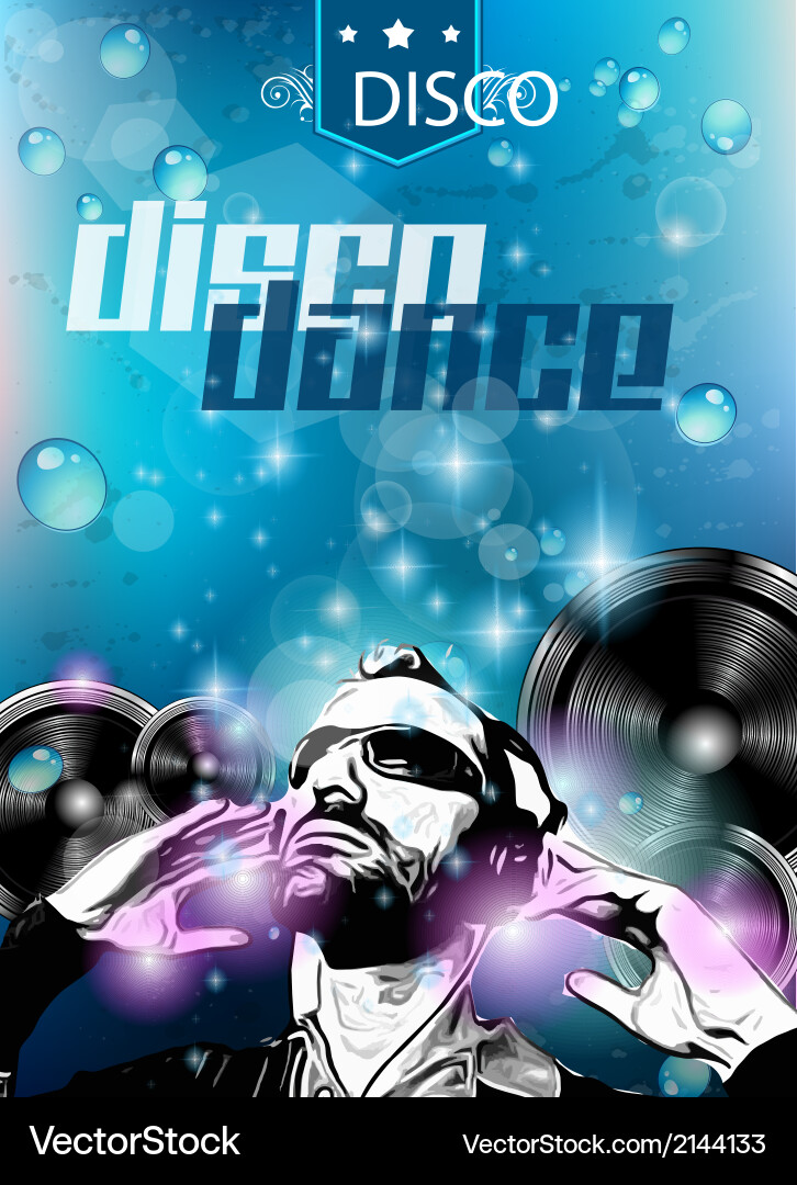 Club background for disco dance international Vector Image