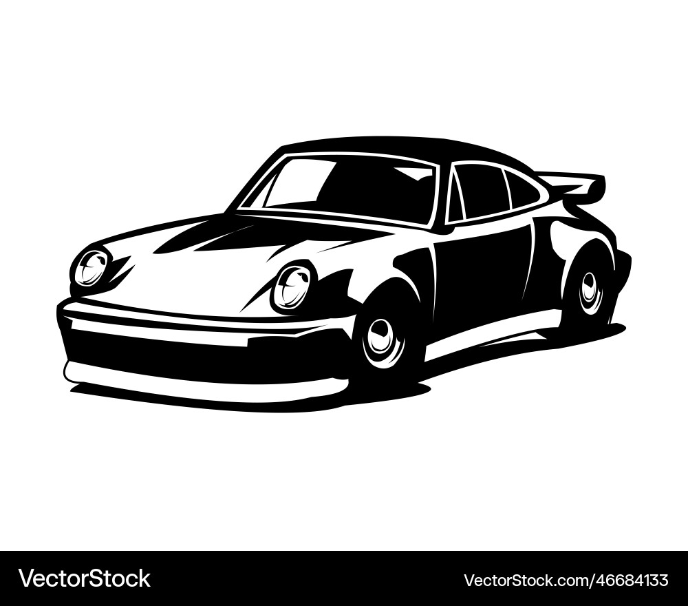 European car isolated on white background Vector Image