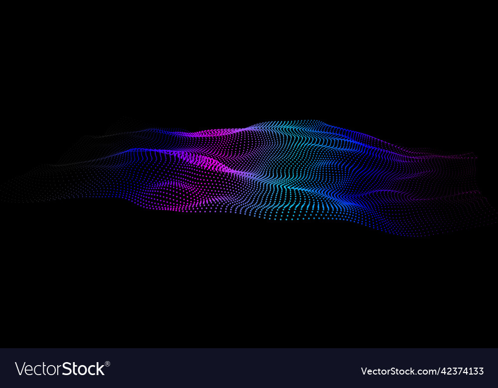 Node waveform topology infinity hud big data Vector Image