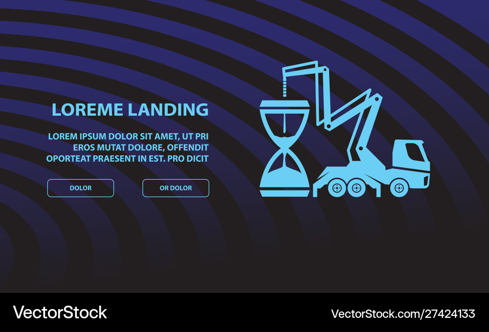 Time is money concept in construction concrete Vector Image