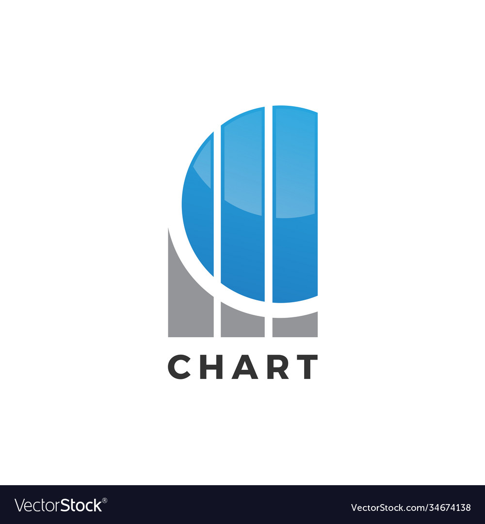 Analytics logo - data business technology finance Vector Image