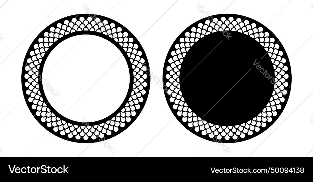 Circle patterns set Royalty Free Vector Image - VectorStock