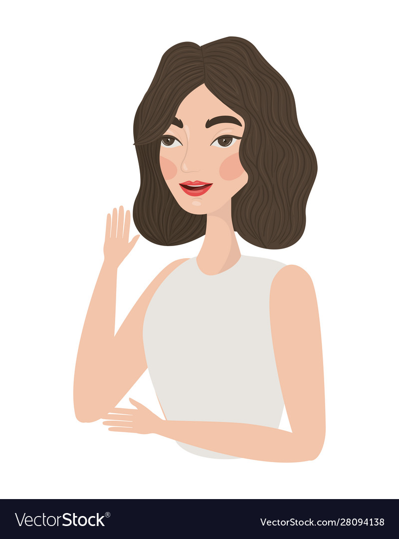 Cute woman cartoon drawing design Royalty Free Vector Image Cute woman cartoon drawing design Royalty Free Vector Image