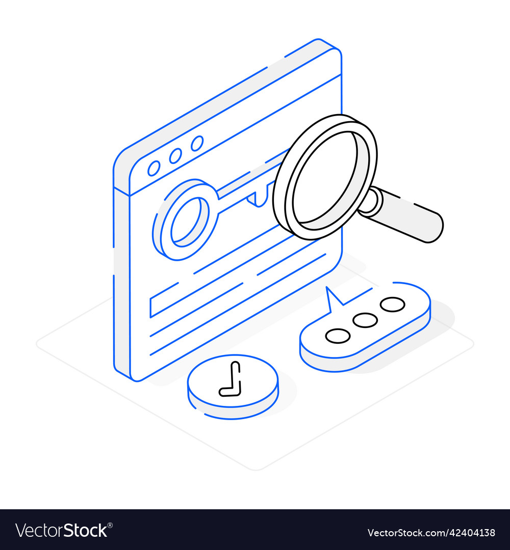Keyword search Royalty Free Vector Image - VectorStock