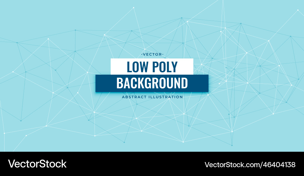 Low poly digital technology banner design template