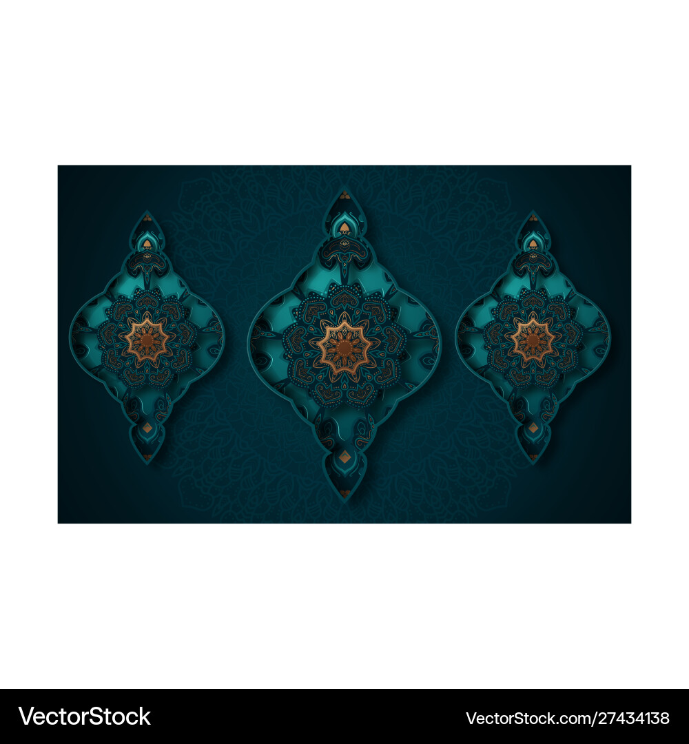 Paper graphic islamic geometric art Royalty Free Vector