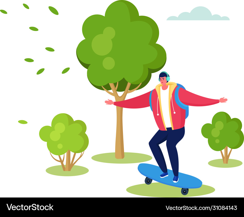 Active sports people cartoon Royalty Free Vector Image