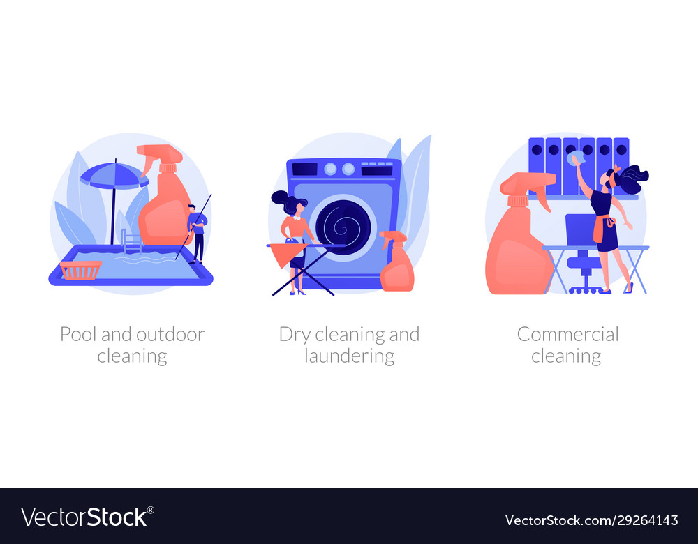 Cleaning services concept metaphors Royalty Free Vector Cleaning services concept metaphors Royalty Free Vector