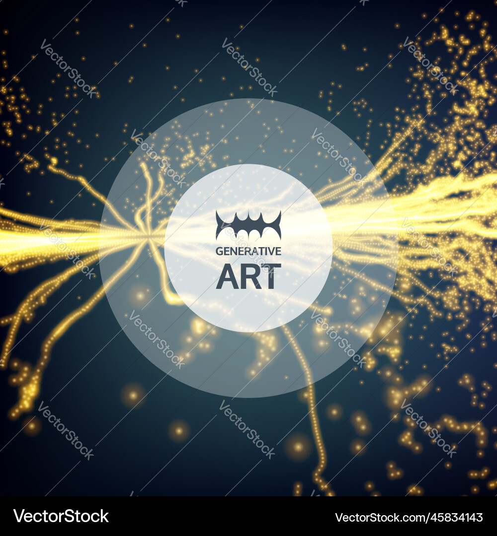 Electricity lighting effects array with dynamic Vector Image