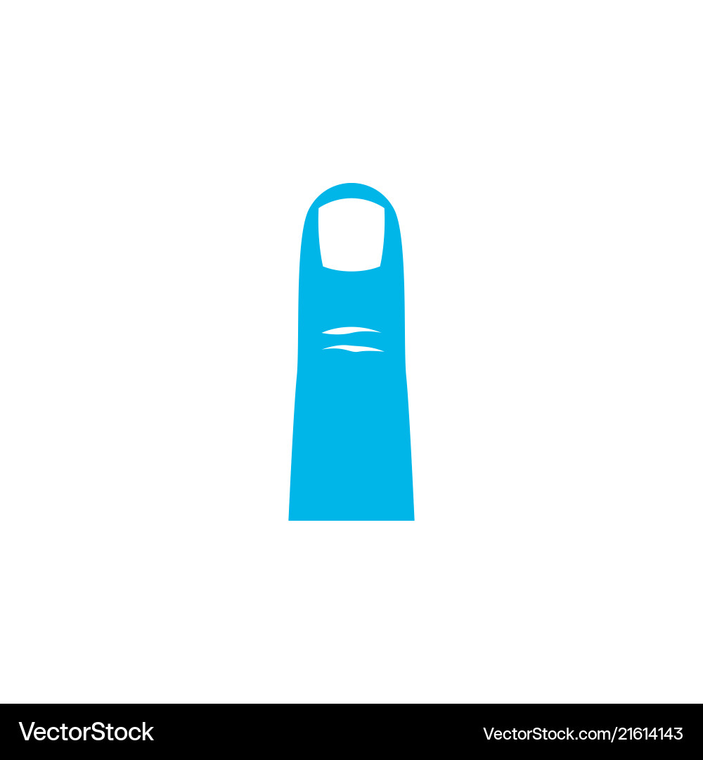 Finger icon colored symbol premium quality Vector Image