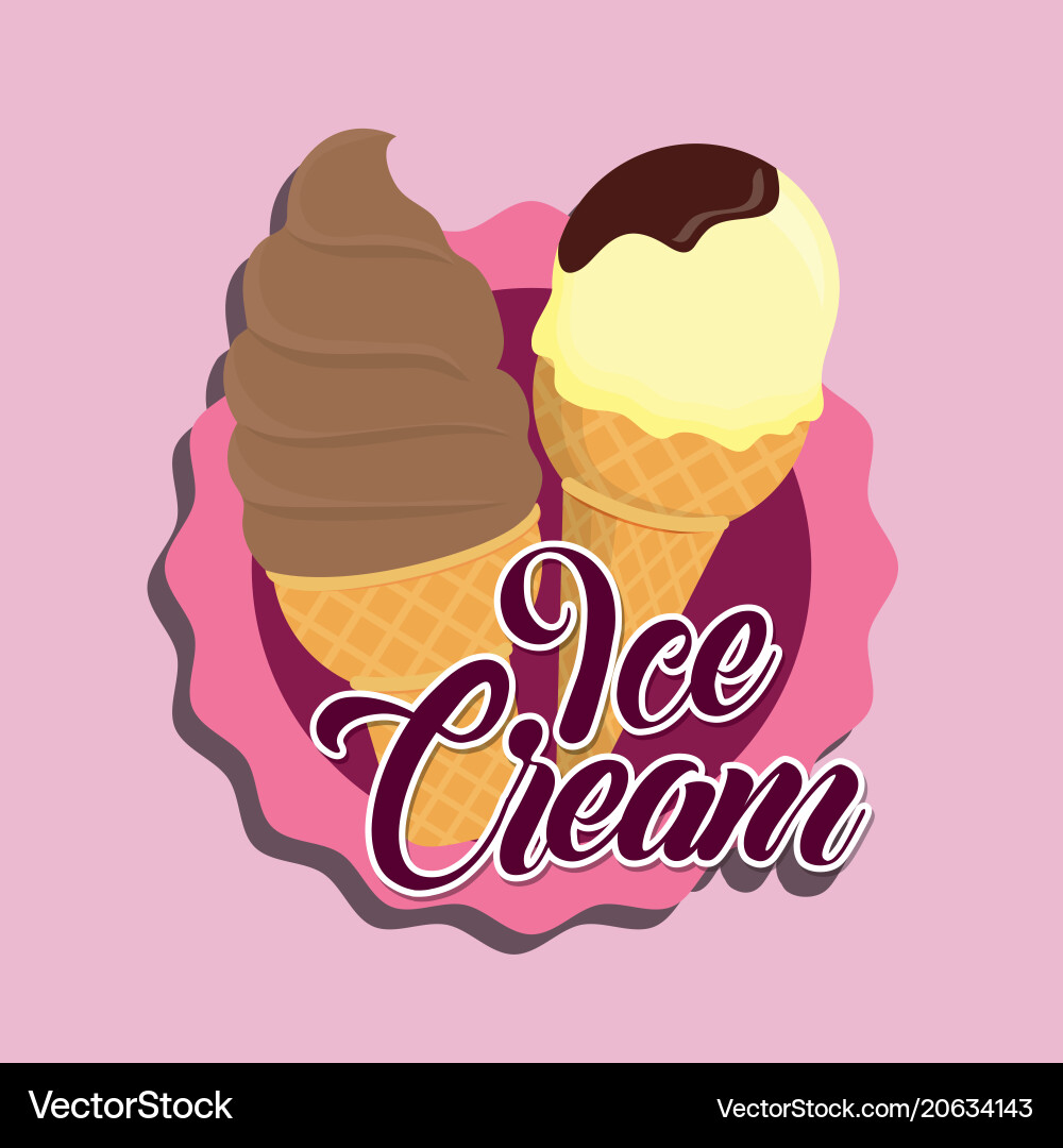 Ice cream design Royalty Free Vector Image - VectorStock