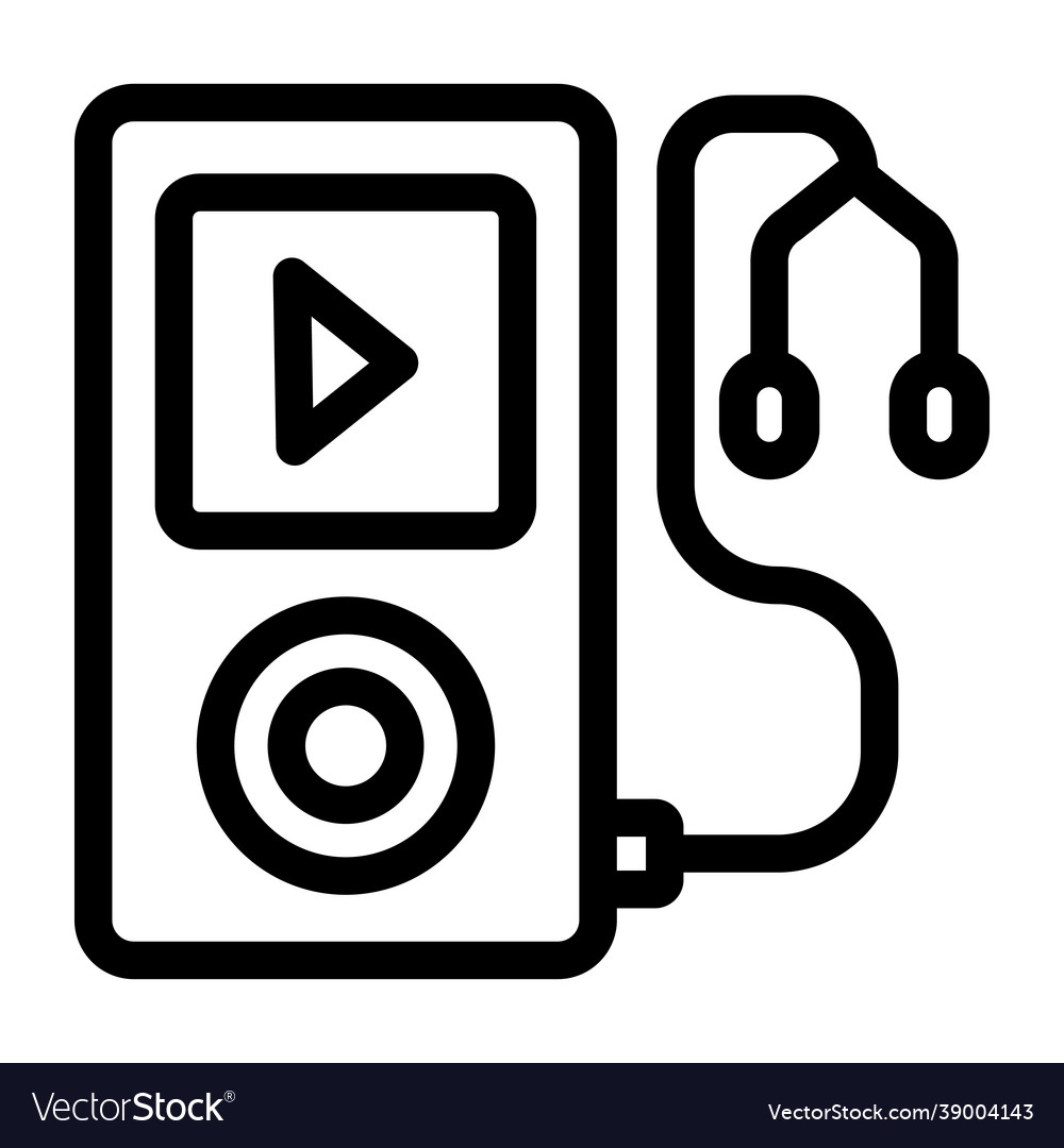 Mp3 player Royalty Free Vector Image - VectorStock