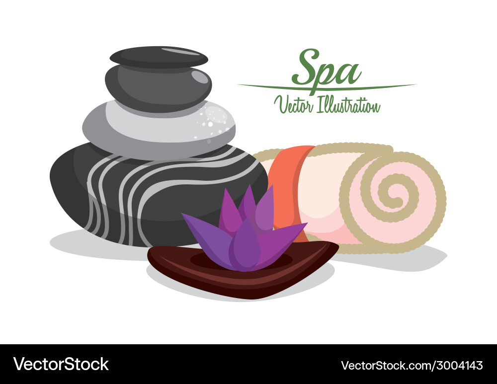 Spa design over white background Royalty Free Vector Image