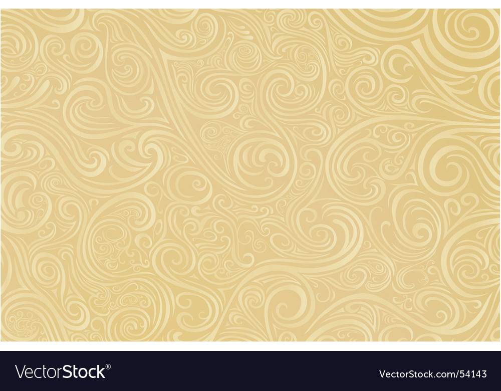 Tan scroll work Royalty Free Vector Image - VectorStock
