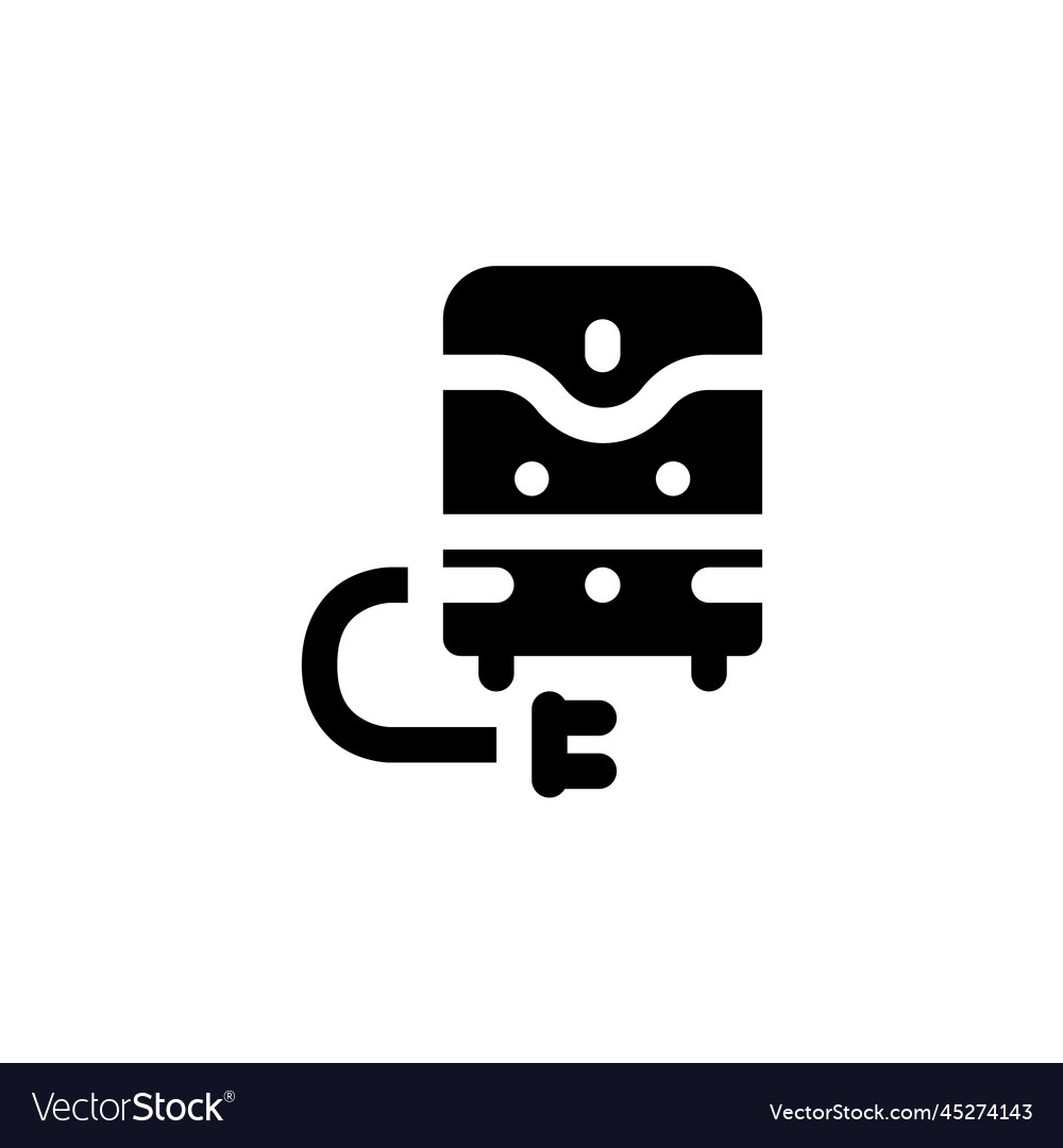 Ups icon computer component icon solid style Vector Image