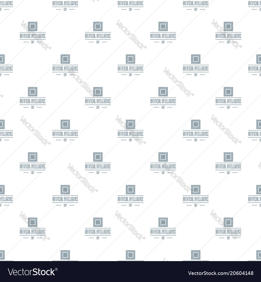 Artificial intelligence pattern seamless Vector Image