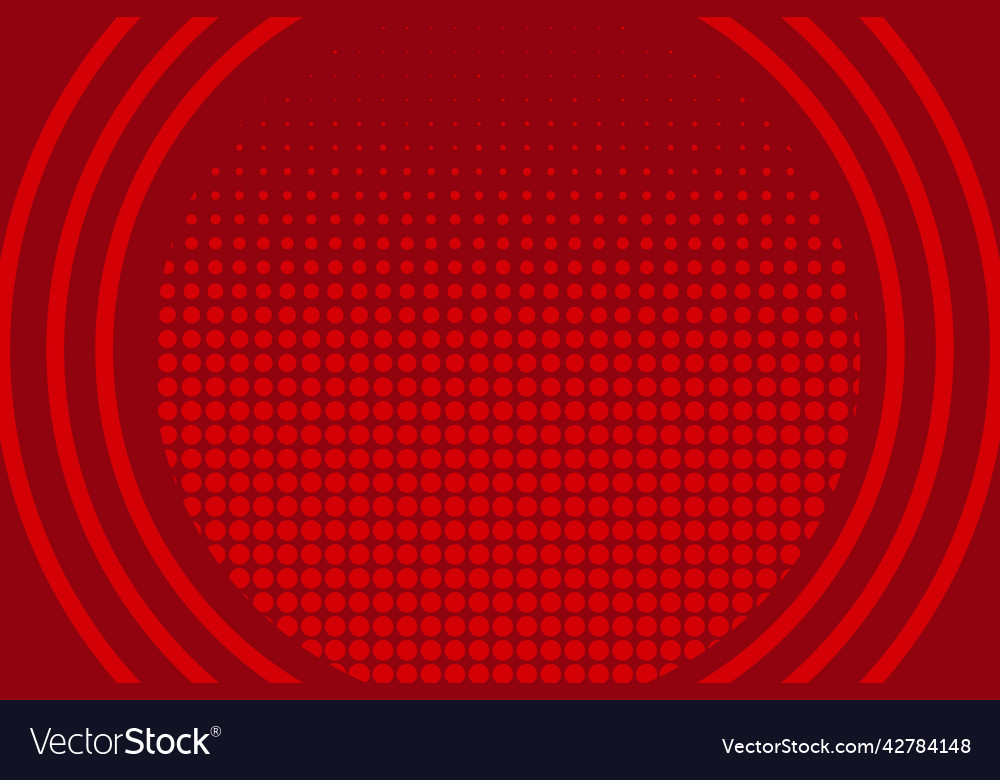 Background halftone dark red shape dotted pattern Vector Image