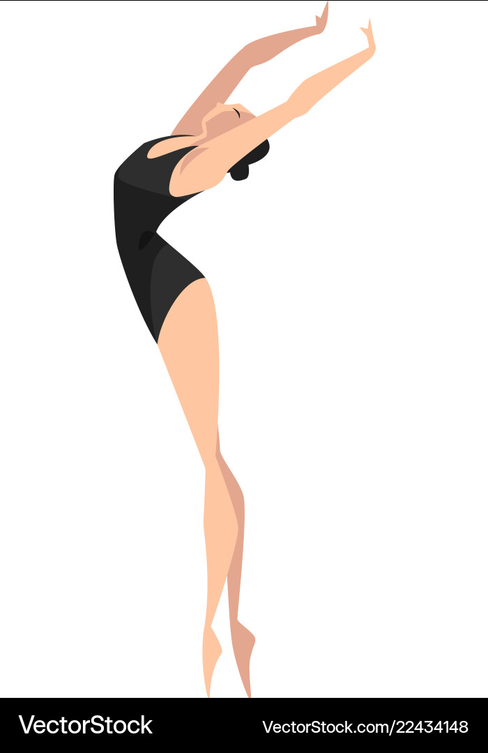 Ballet dancer beautifull professional ballerina Vector Image