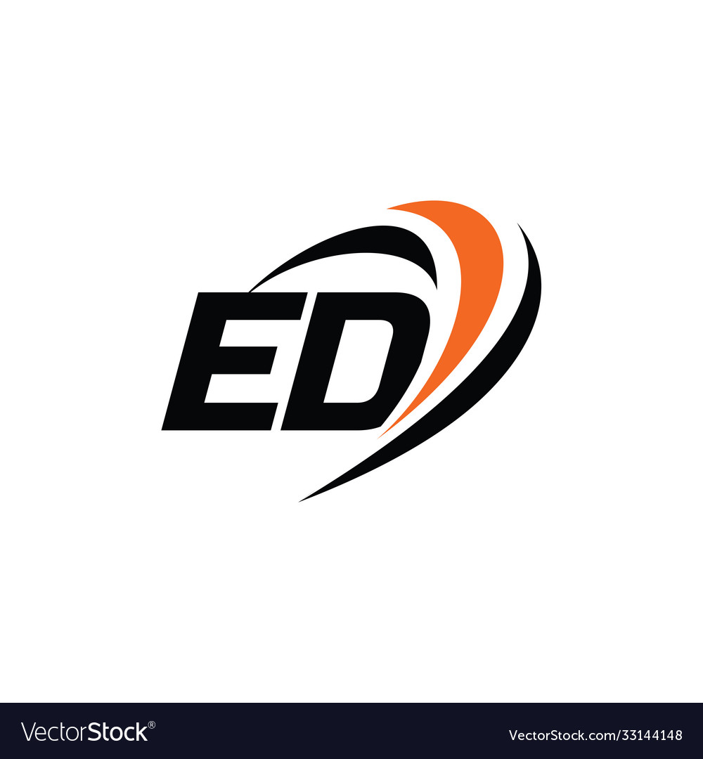 Ed monogram logo Royalty Free Vector Image - VectorStock