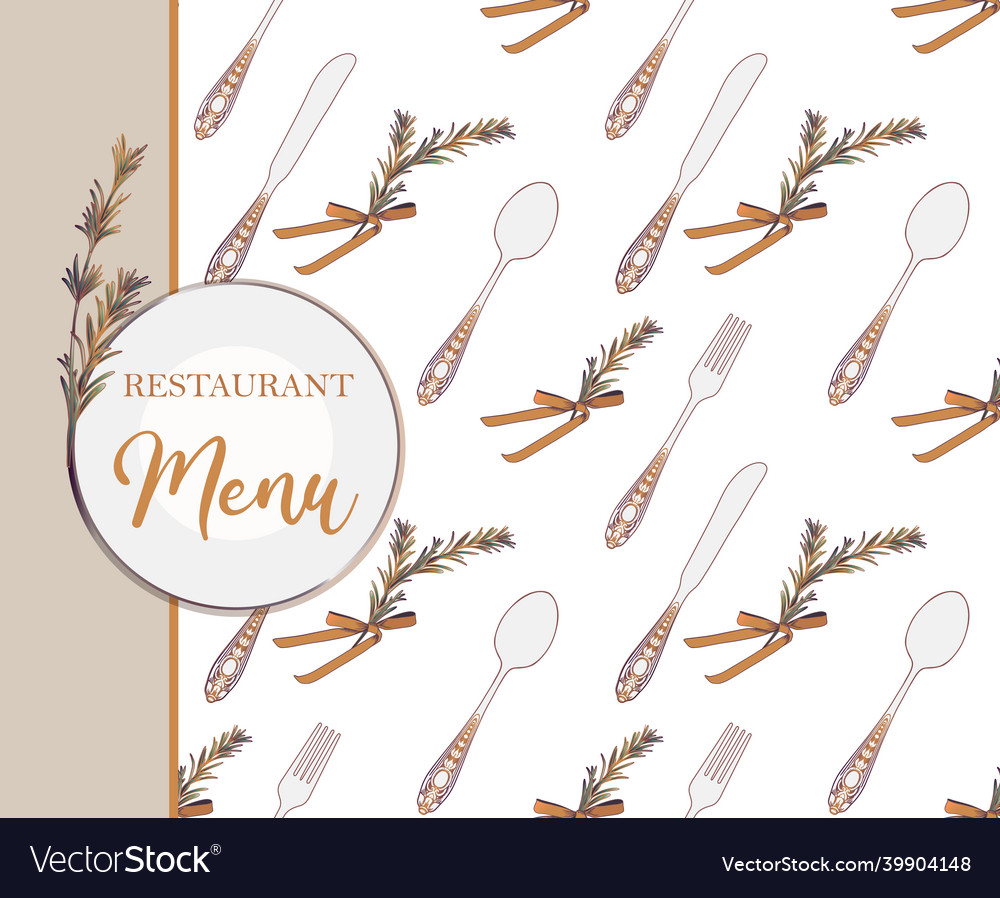 Menu pattern Royalty Free Vector Image - VectorStock