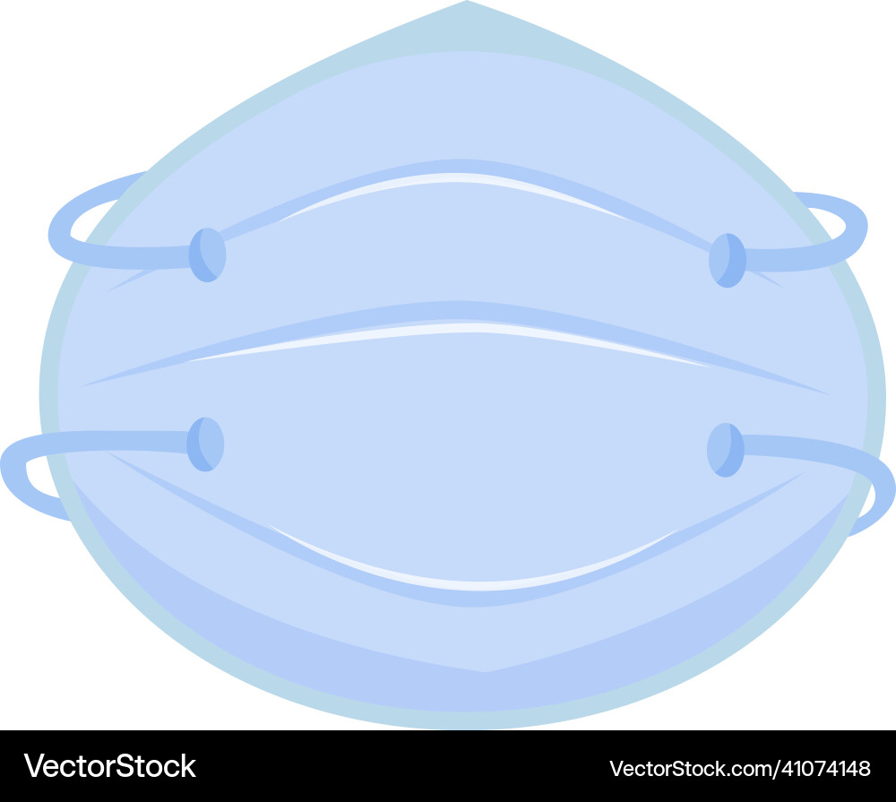 N95 respirator cartoon Royalty Free Vector Image