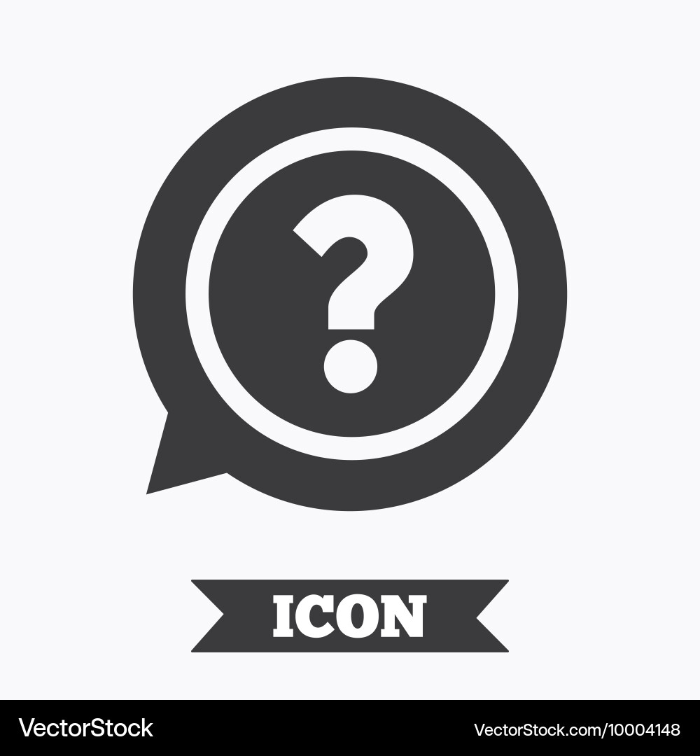 Question mark sign icon help symbol Royalty Free Vector