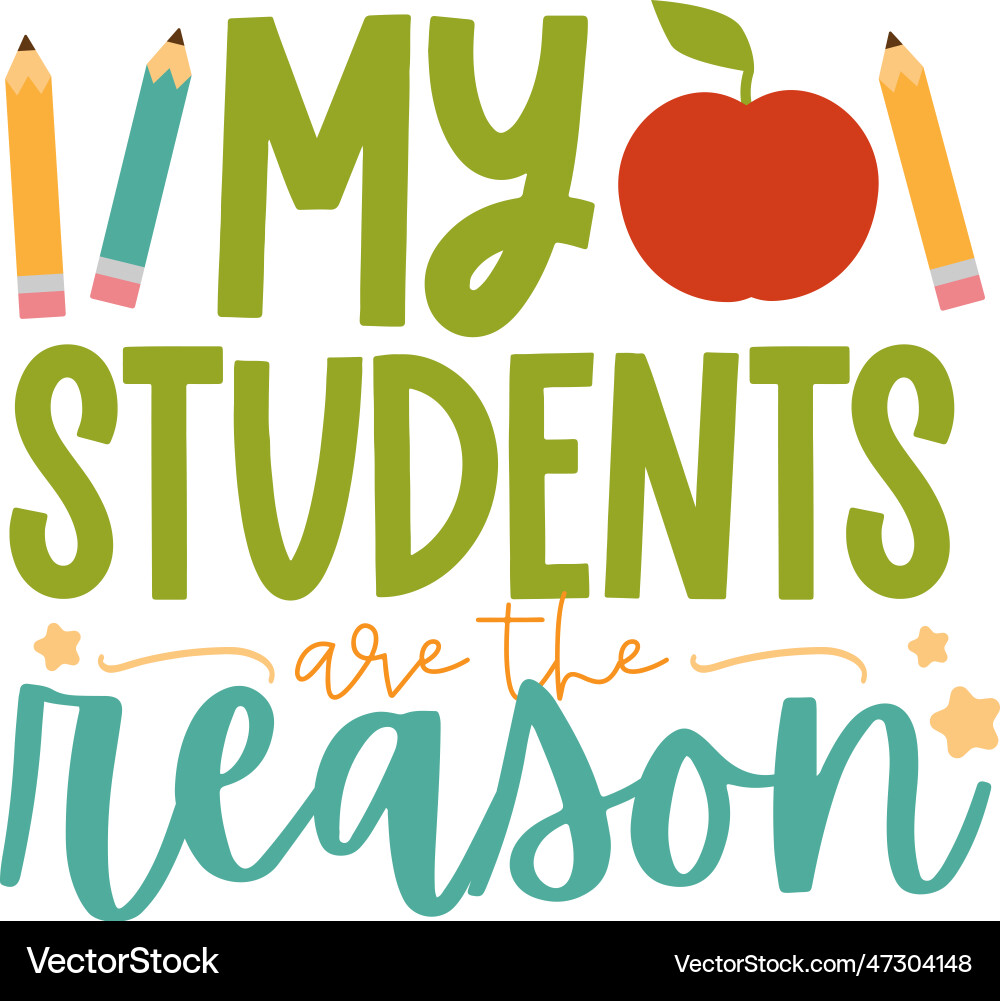Teacher hand drawn motivation lettering phrase Vector Image