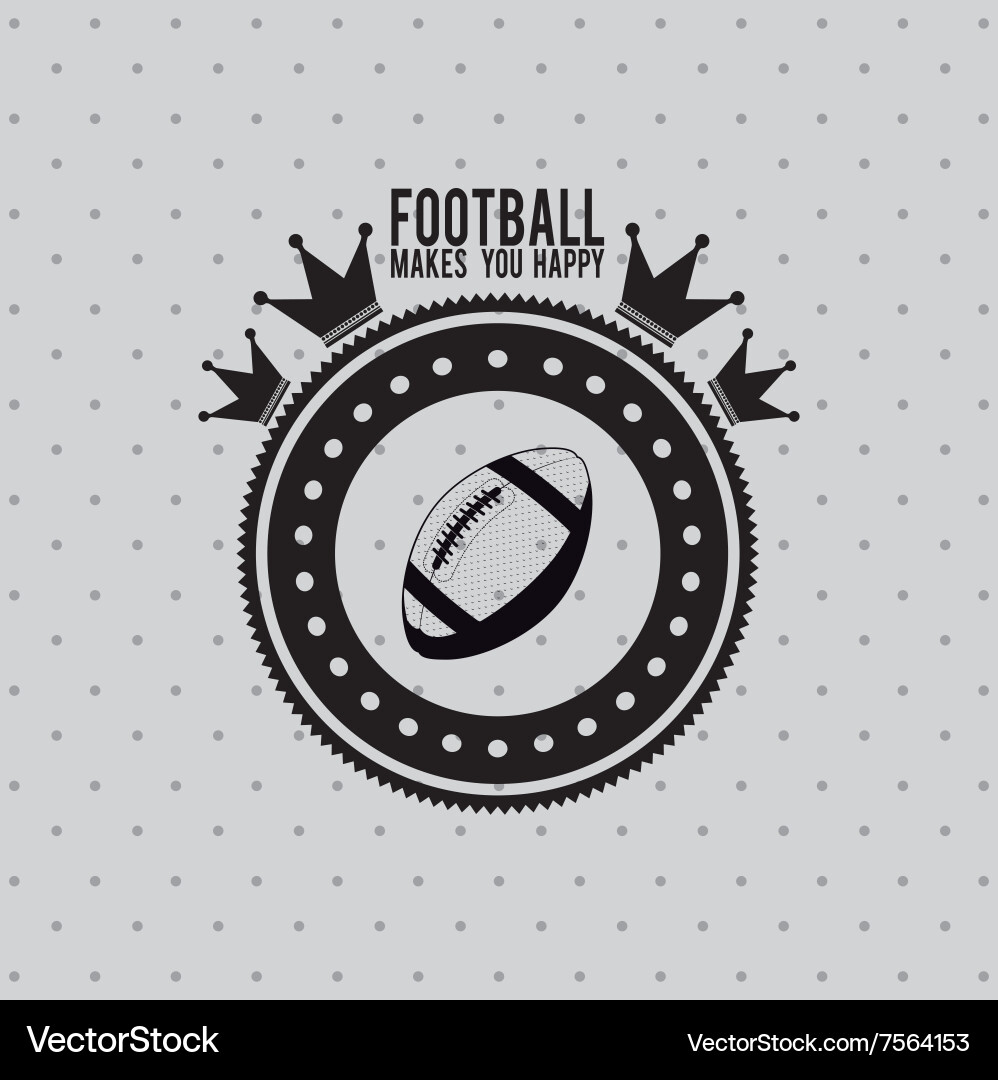 American football design Royalty Free Vector Image