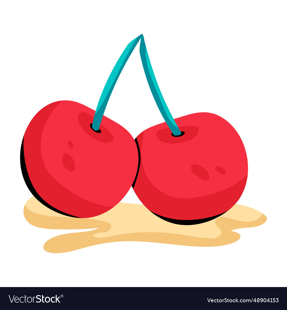 Cherries Royalty Free Vector Image - VectorStock