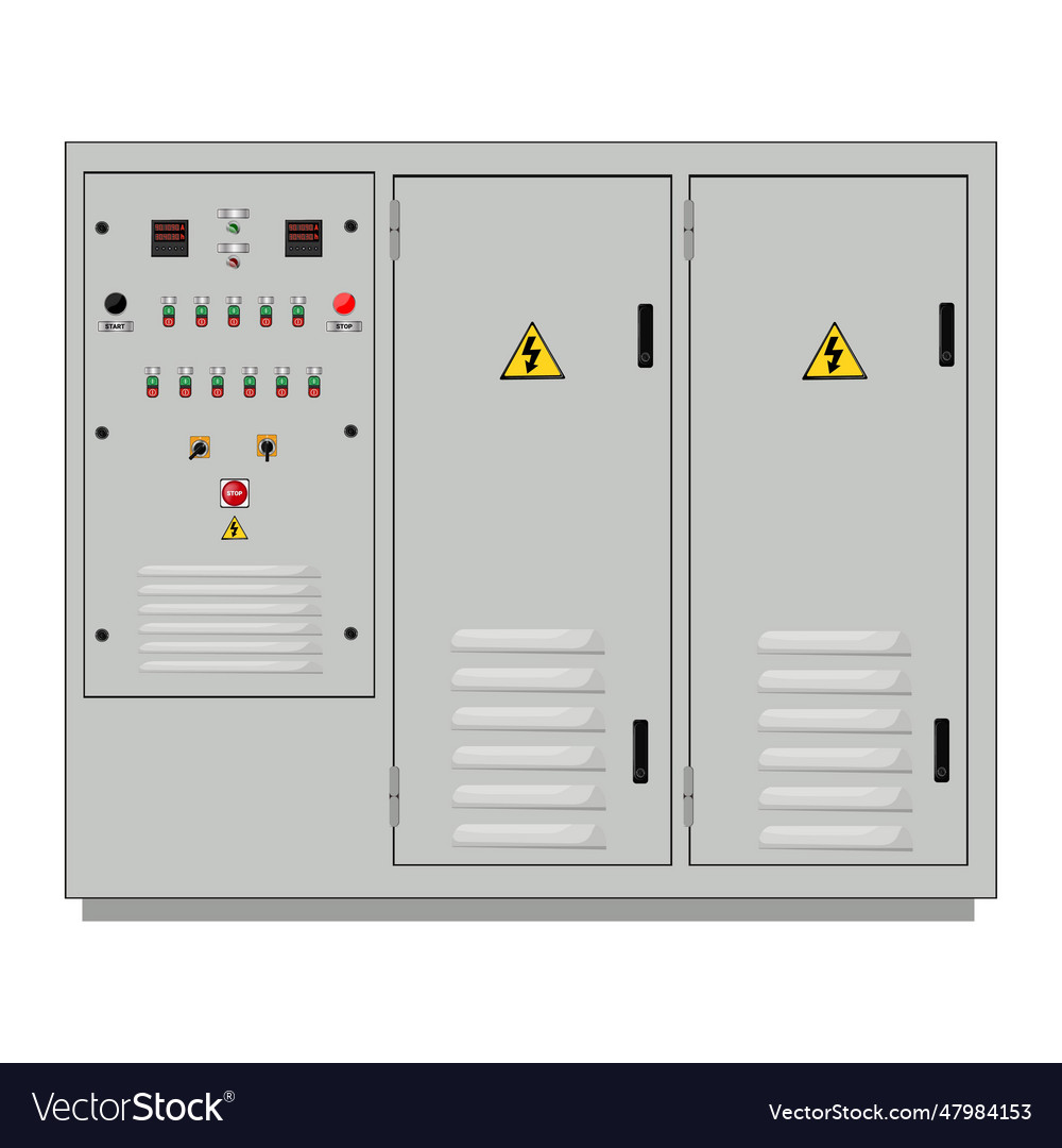 Control panel production Royalty Free Vector Image