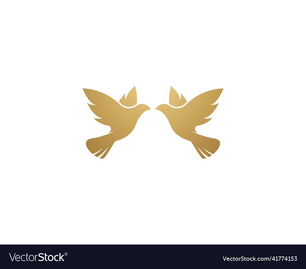 Dove logo template Royalty Free Vector Image - VectorStock