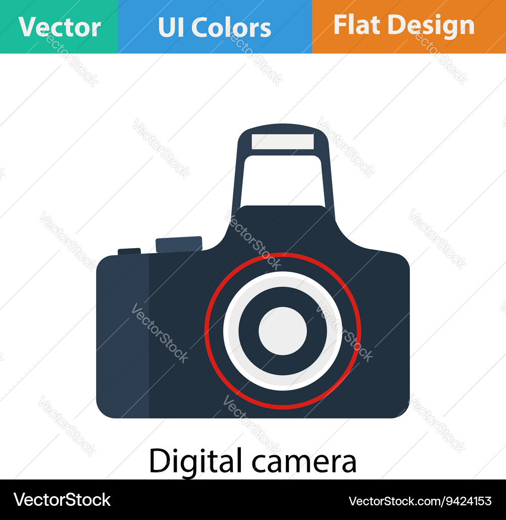 Icon of photo camera Royalty Free Vector Image