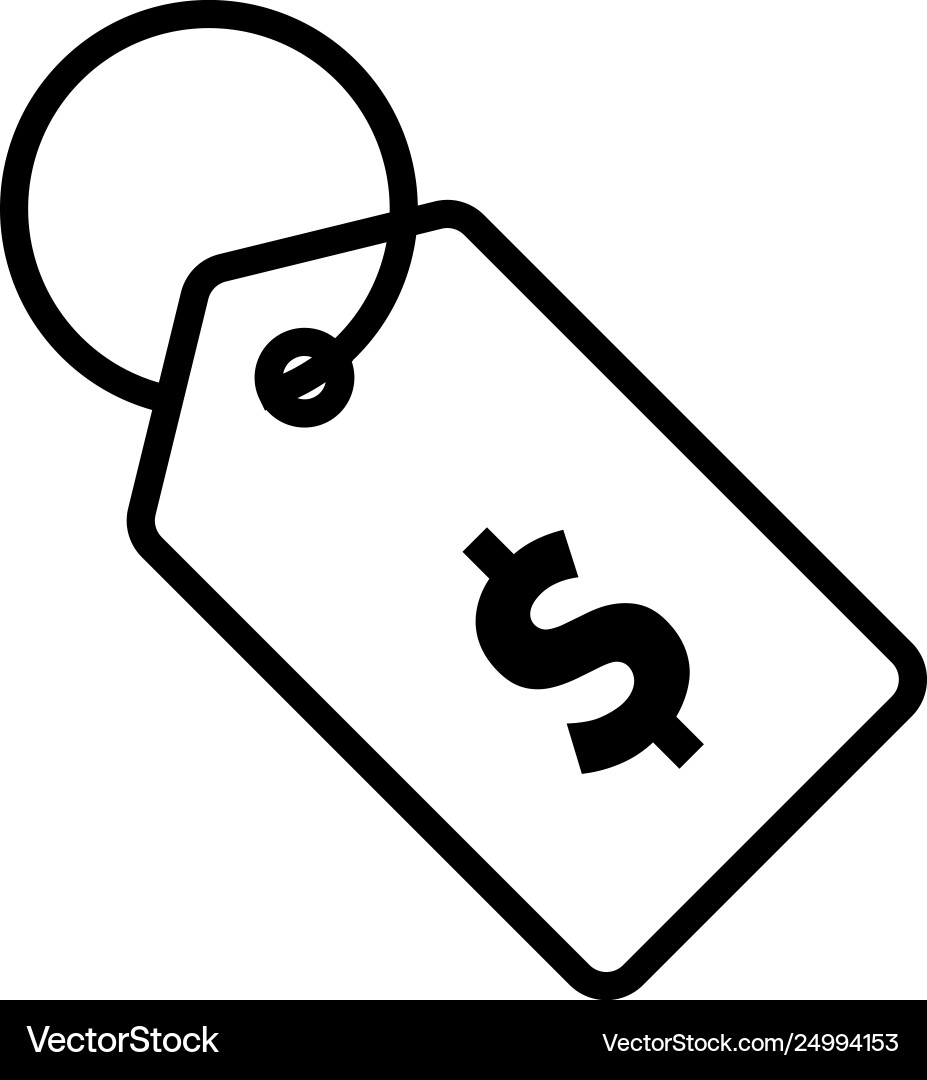 Price tag graphic design template isolated Vector Image