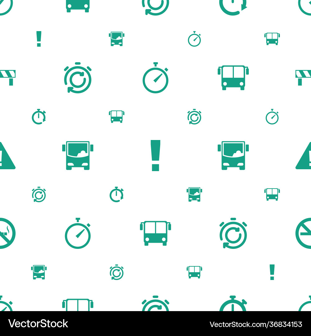 Stop icons pattern seamless white background Vector Image