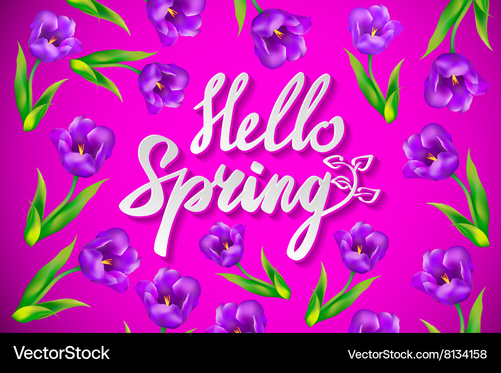 Creative green and pink texture with leaves Vector Image