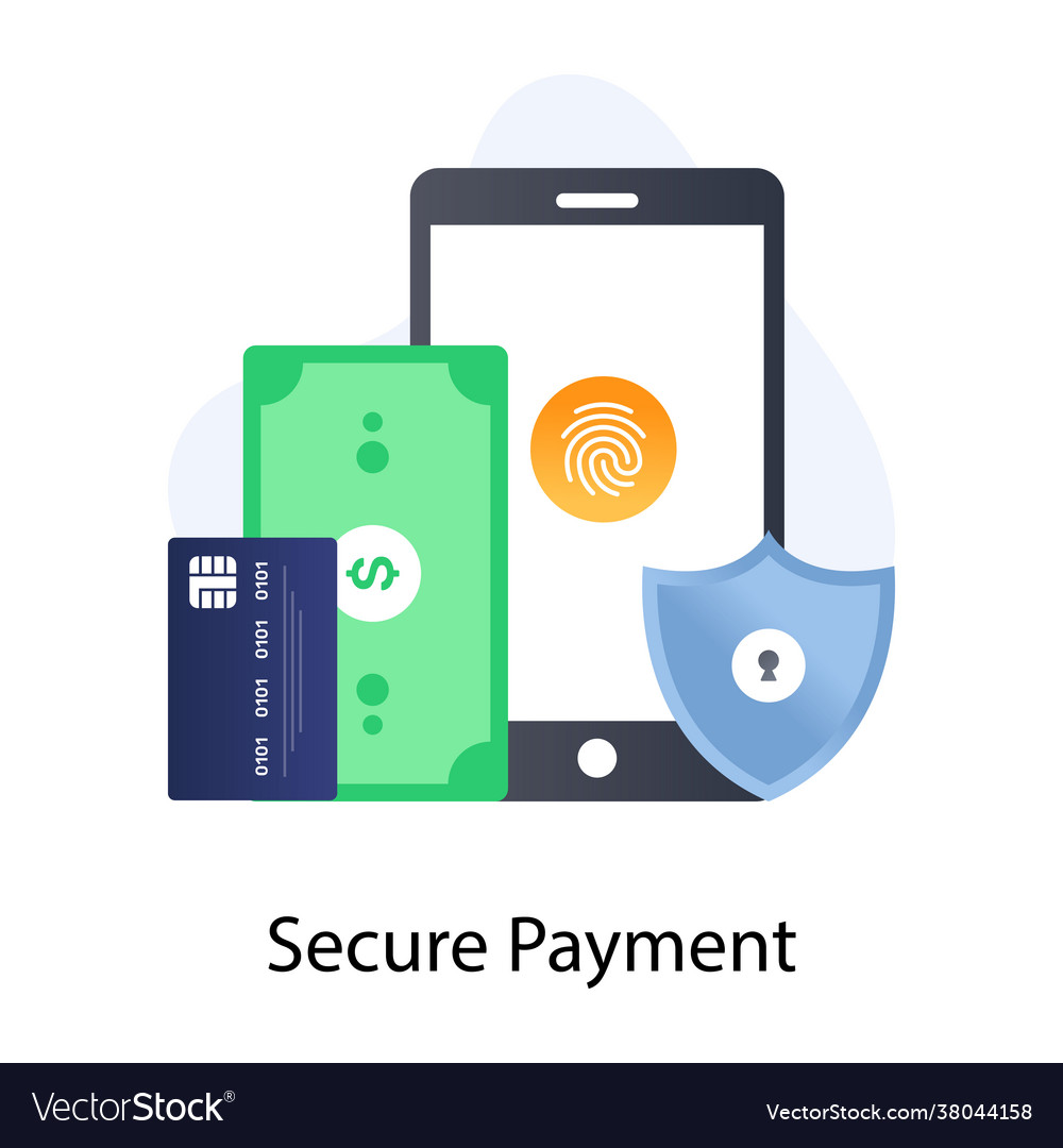 Secure payment Royalty Free Vector Image - VectorStock