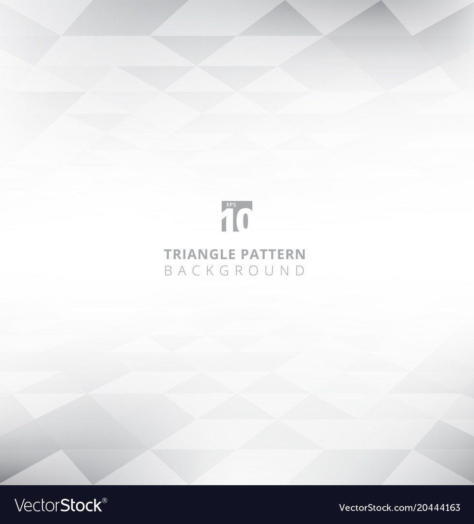 Abstract perspective triangles pattern on gray Vector Image