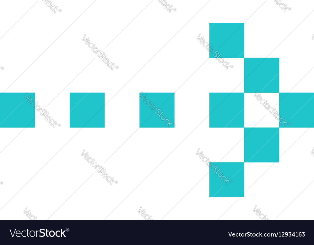 Arrow icon direction digital sign pointer button Vector Image