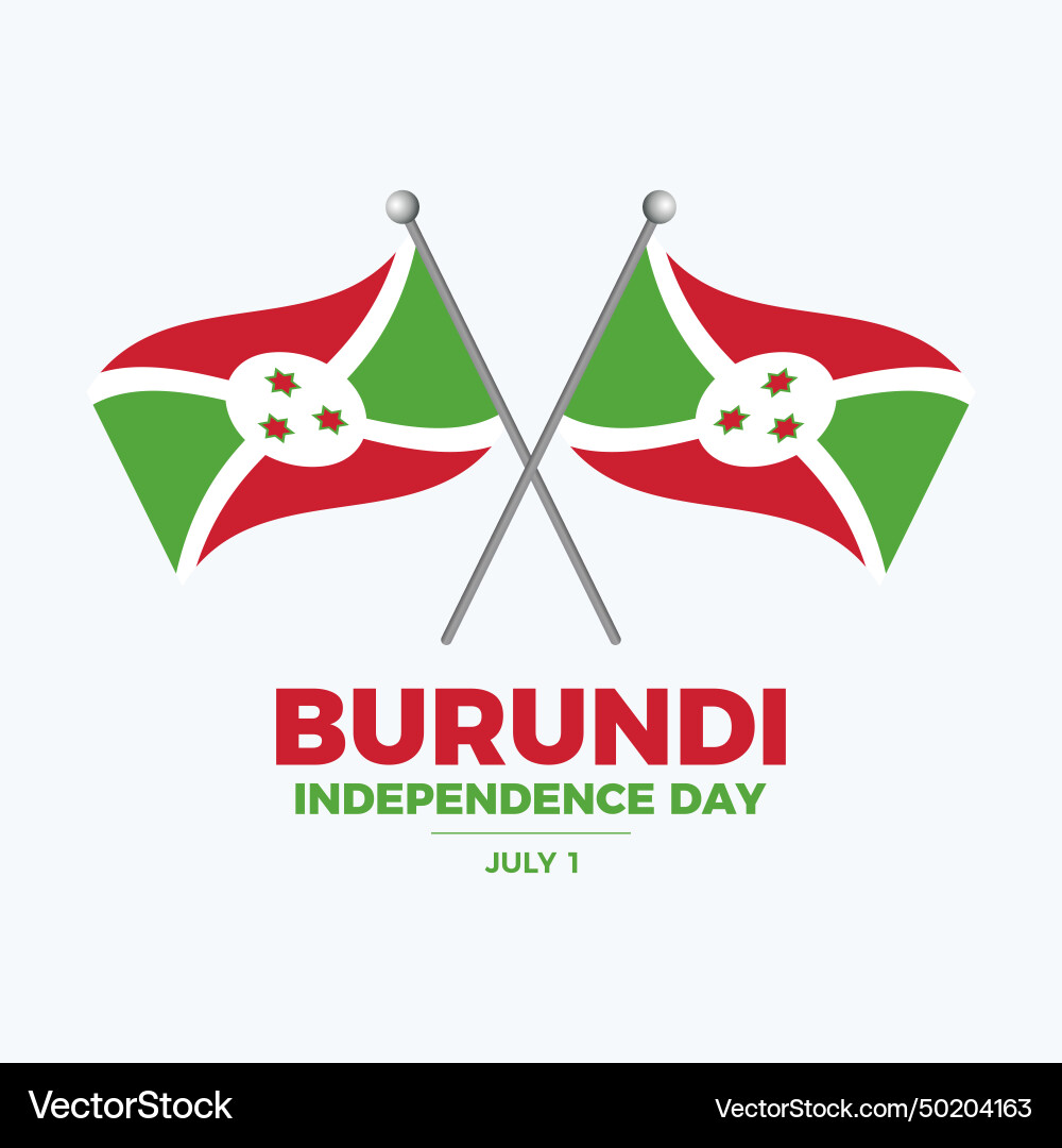 Burundi independence day poster Royalty Free Vector Image