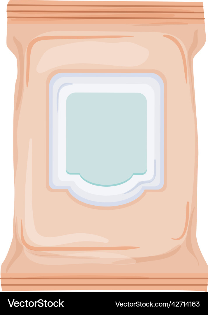 Facial wipe wet color icon Royalty Free Vector Image