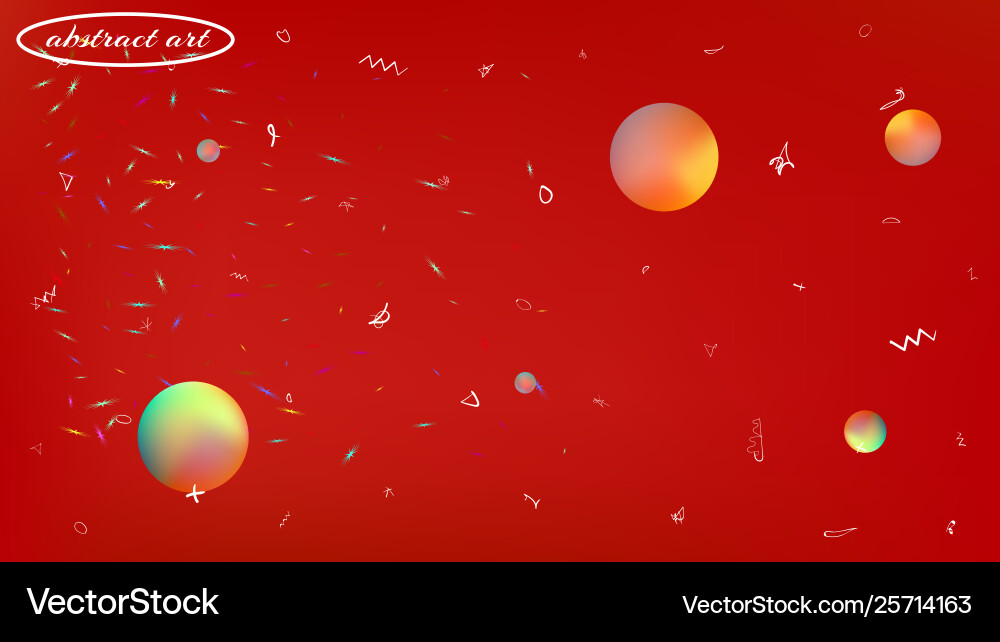 Funny abstract space fantasy pure Royalty Free Vector Image