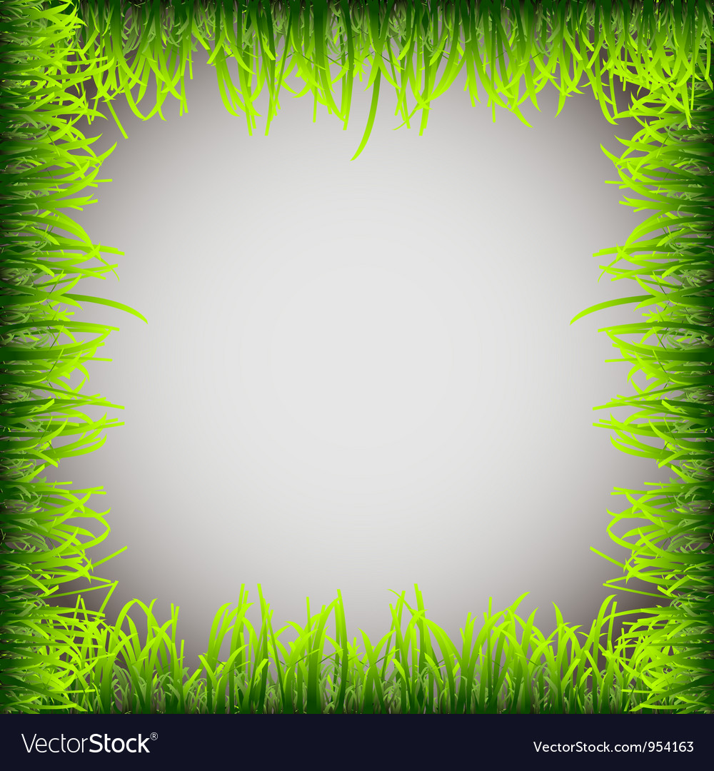Grass frame Royalty Free Vector Image - VectorStock