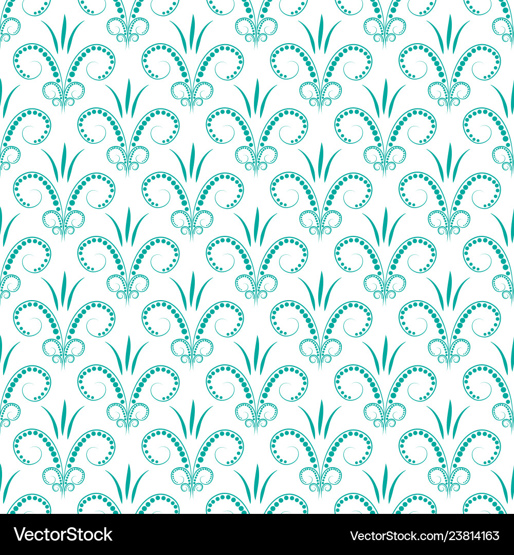 Green abstract arabic seamless pattern fashion Vector Image
