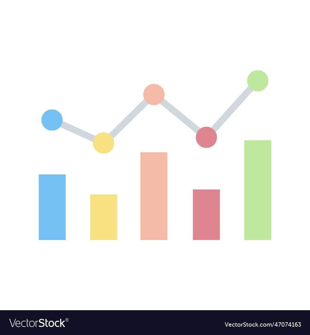 Increase and decrease in rate icon image Vector Image